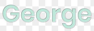 Png George word art typography | Premium PNG Sticker - rawpixel