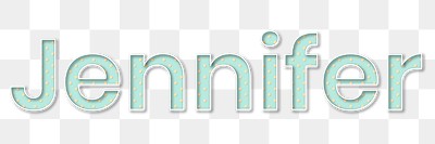 Png name Jennifer word art | Premium PNG - rawpixel