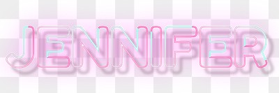 Jennifer word art vector neon | Premium Photo - rawpixel