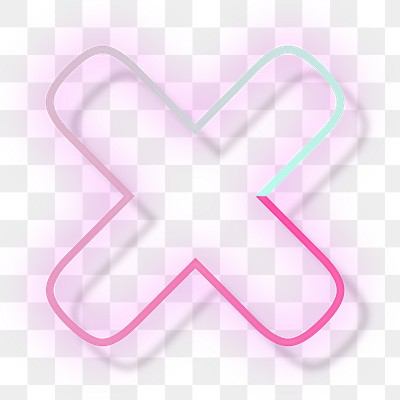 Pink neon glow symbol multiplication | Premium PNG Sticker - rawpixel