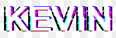 Kevin male name png glitch | Premium PNG Sticker - rawpixel
