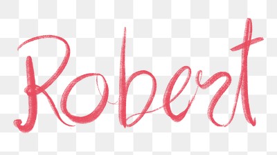 Robert png script calligraphy font | Free PNG - rawpixel