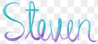Cursive Steven two tone font | Premium PNG - rawpixel