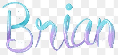 Brian png handwritten calligraphy font | Premium PNG - rawpixel