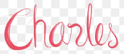 Charles png handwritten calligraphy font | Free PNG - rawpixel