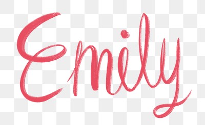 Emily png handwritten calligraphy font | Premium PNG - rawpixel