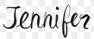 Hand drawn Jennifer font typography | Free Photo - rawpixel