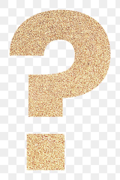 Glitter gold question mark typography | Premium PNG Sticker - rawpixel