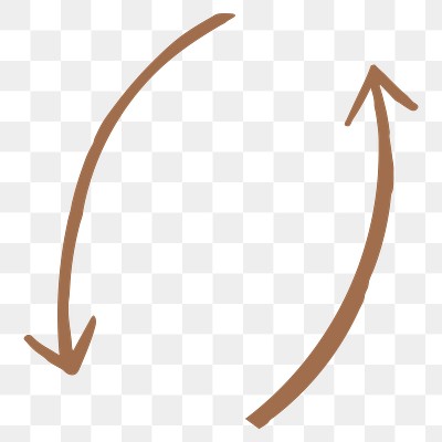 Png doodle reverse arrow sticker | Premium PNG Sticker - rawpixel