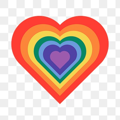 Rainbow heart png LGBTQ pride | Premium PNG Sticker - rawpixel