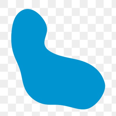 Png blue irregular shape design | Premium PNG Sticker - rawpixel