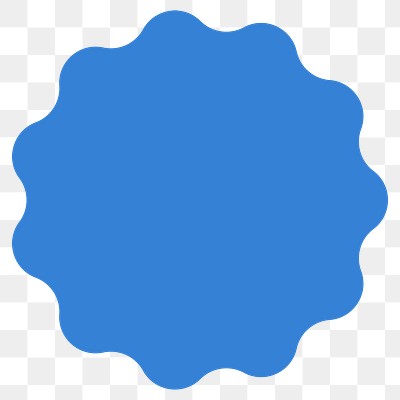 Png irregular circle geometric blue | Premium PNG Sticker - rawpixel