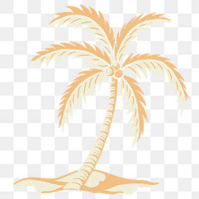 Tropical coconut tree sticker png | Premium PNG Sticker - rawpixel