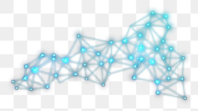 Blue abstract network png digital | Premium PNG Sticker - rawpixel