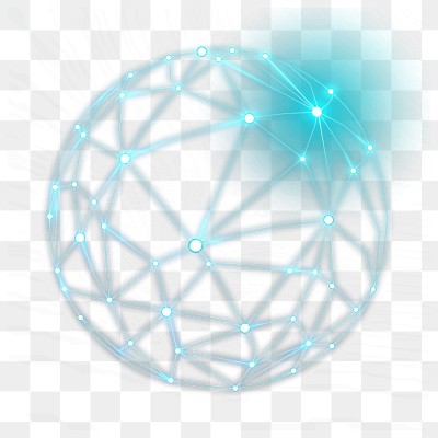 Neon global network connection png | Premium PNG Sticker - rawpixel