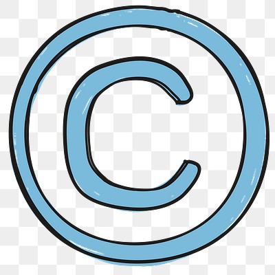 Blue copyright symbol transparent png | Free Icons Sticker - rawpixel