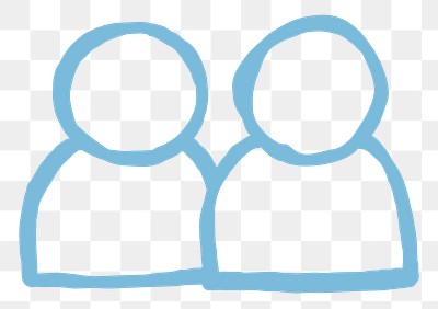 Blue business partner icon transparent | Premium PNG Sticker - rawpixel