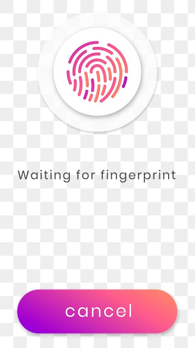 Fingerprint scan UI screen vector | Premium Vector - rawpixel