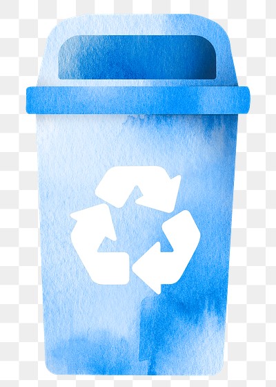 Bin recycling trash blue vector | Premium Vector - rawpixel