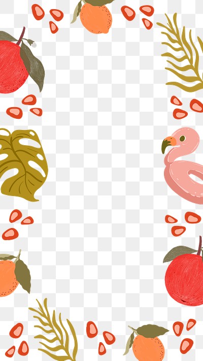 Tropical summer frame pink background | Premium PSD - rawpixel