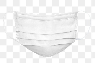 Plain white face mask png | Free PNG Sticker - rawpixel