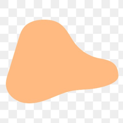 Beige blob png shape sticker, | Premium PNG - rawpixel