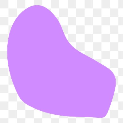 Purple blob png shape sticker, | Free PNG - rawpixel