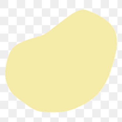 Pastel yellow png shape sticker, | Premium PNG - rawpixel