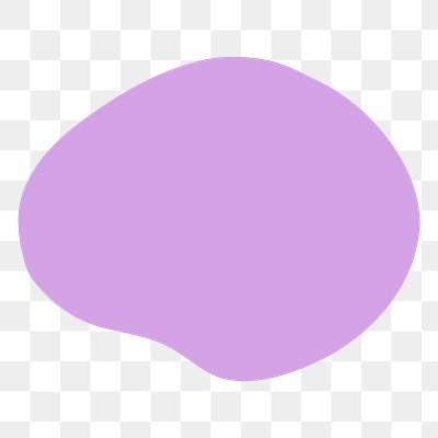 Purple blob png shape sticker, | Premium PNG - rawpixel