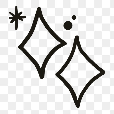 Png sparkling stars icon in doodle | Free PNG Sticker - rawpixel
