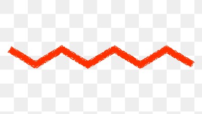 Zig-zag line png sticker, red | Premium PNG - rawpixel