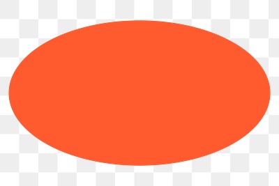 Orange ellipse png sticker, flat | Premium PNG - rawpixel