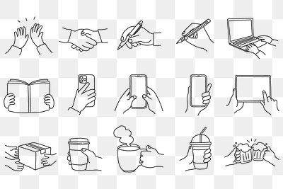 Png hand holding phone sticker, | Premium PNG - rawpixel