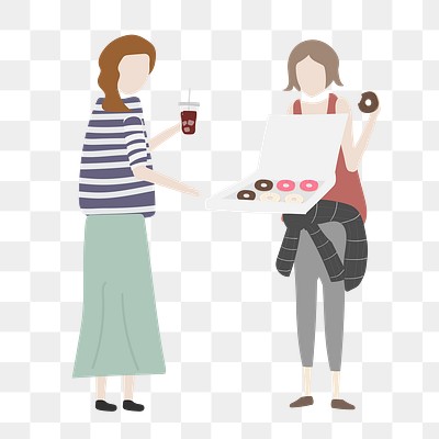 Friends hanging out png | Premium PNG - rawpixel