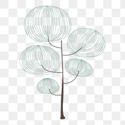 Cute doodle tree sticker design | Free PNG Sticker - rawpixel