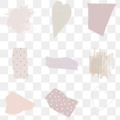 Abstract pastel badge set transparent | Free PNG Sticker - rawpixel