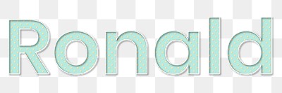 Png name Ronald word art typography | Free stock illustration | High ...