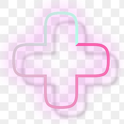 Pink neon glow plus sign | Free PNG Sticker - rawpixel