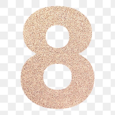 Number 8 glitter typography | Free stock illustration | High Resolution ...