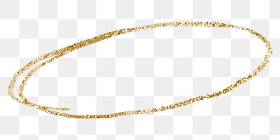 Png doodle oval sticker in glitter | Free PNG Sticker - rawpixel
