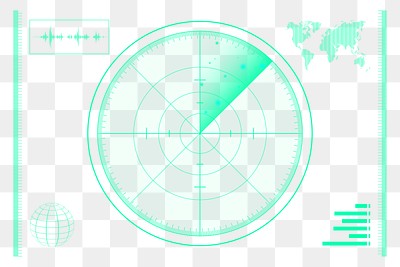 Png green global radar monitor | Free PNG Sticker - rawpixel