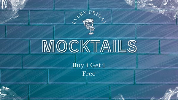 Mocktails promotion banner template, editable | Premium Editable ...