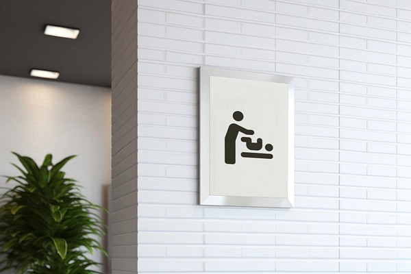 Toilet sign editable mockup | Premium Mockup Generator - rawpixel