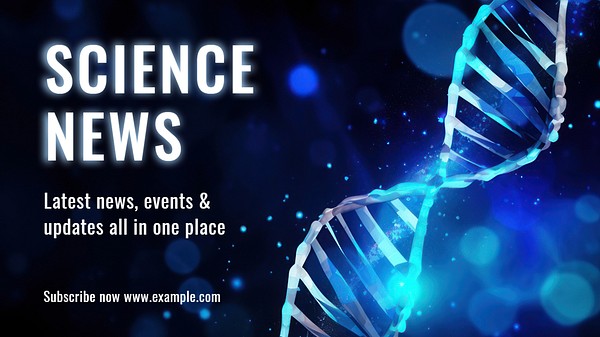 Science news blog banner template | Premium Editable Template - rawpixel