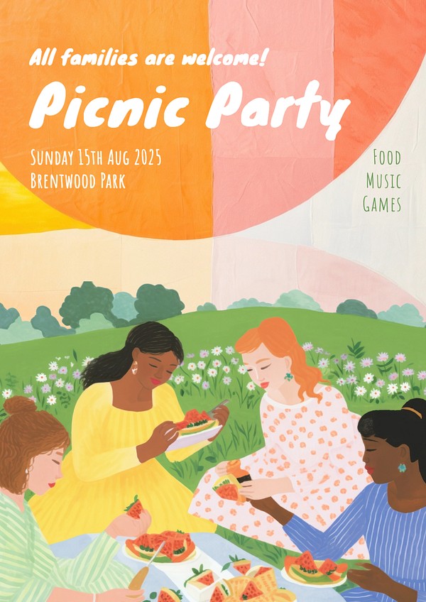 Picnic party poster template | Premium Editable Template - rawpixel