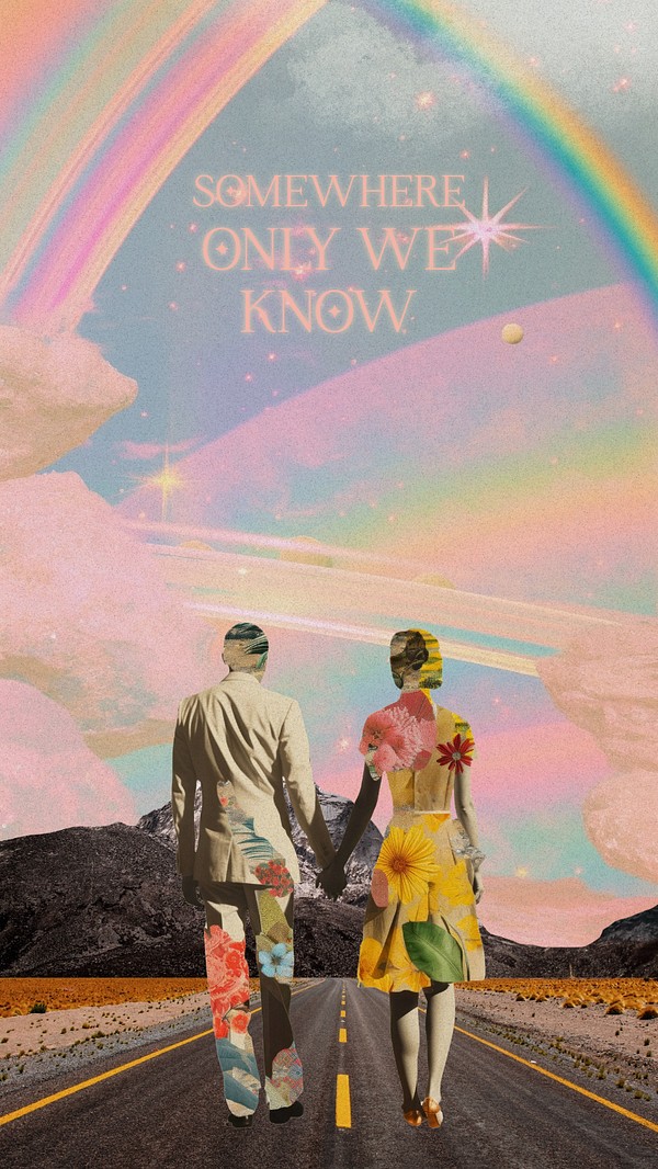 Somewhere only we know quote | Premium Editable Template - rawpixel