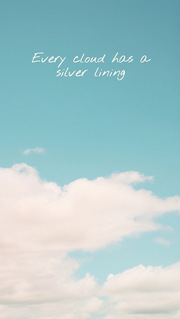 Silver lining quote Instagram story | Premium Editable Template - rawpixel