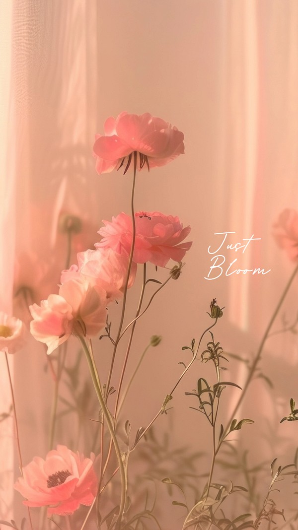 Bloom, positivity quote mobile wallpaper | Premium Editable Template ...