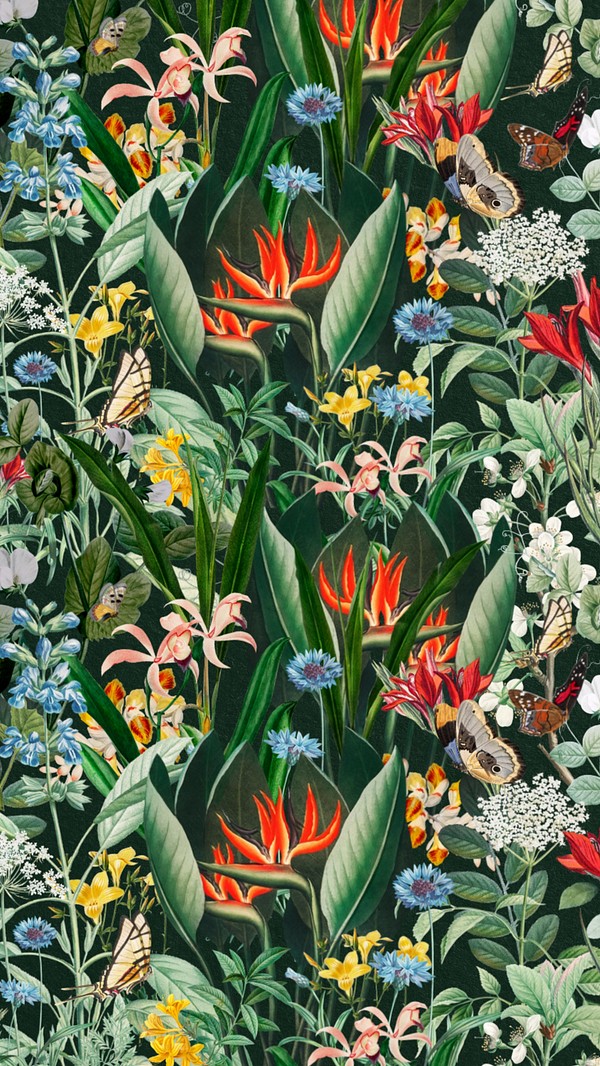 Exotic jungle iPhone wallpaper. Remixed | Premium Editable Design ...