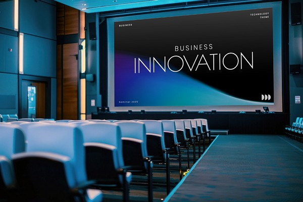 Editable conference room presentation screen | Premium Mockup Generator ...